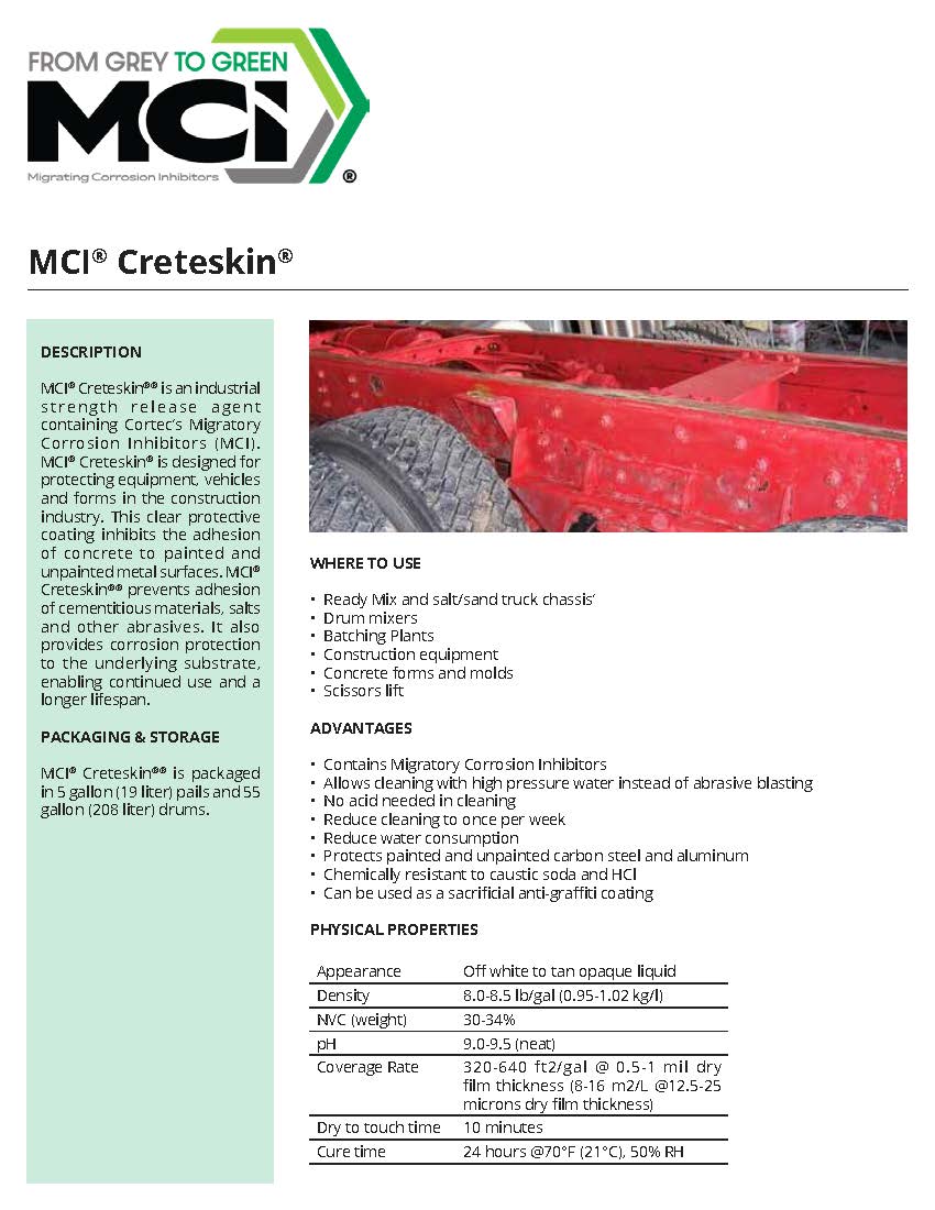 MCI® Creteskin | Cortec® MCI®
