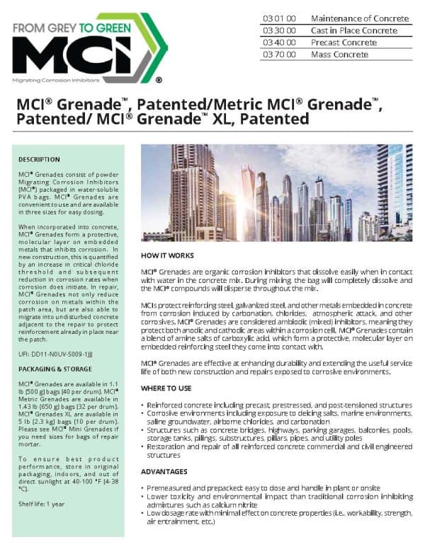 MCI® Grenades | Cortec® MCI®